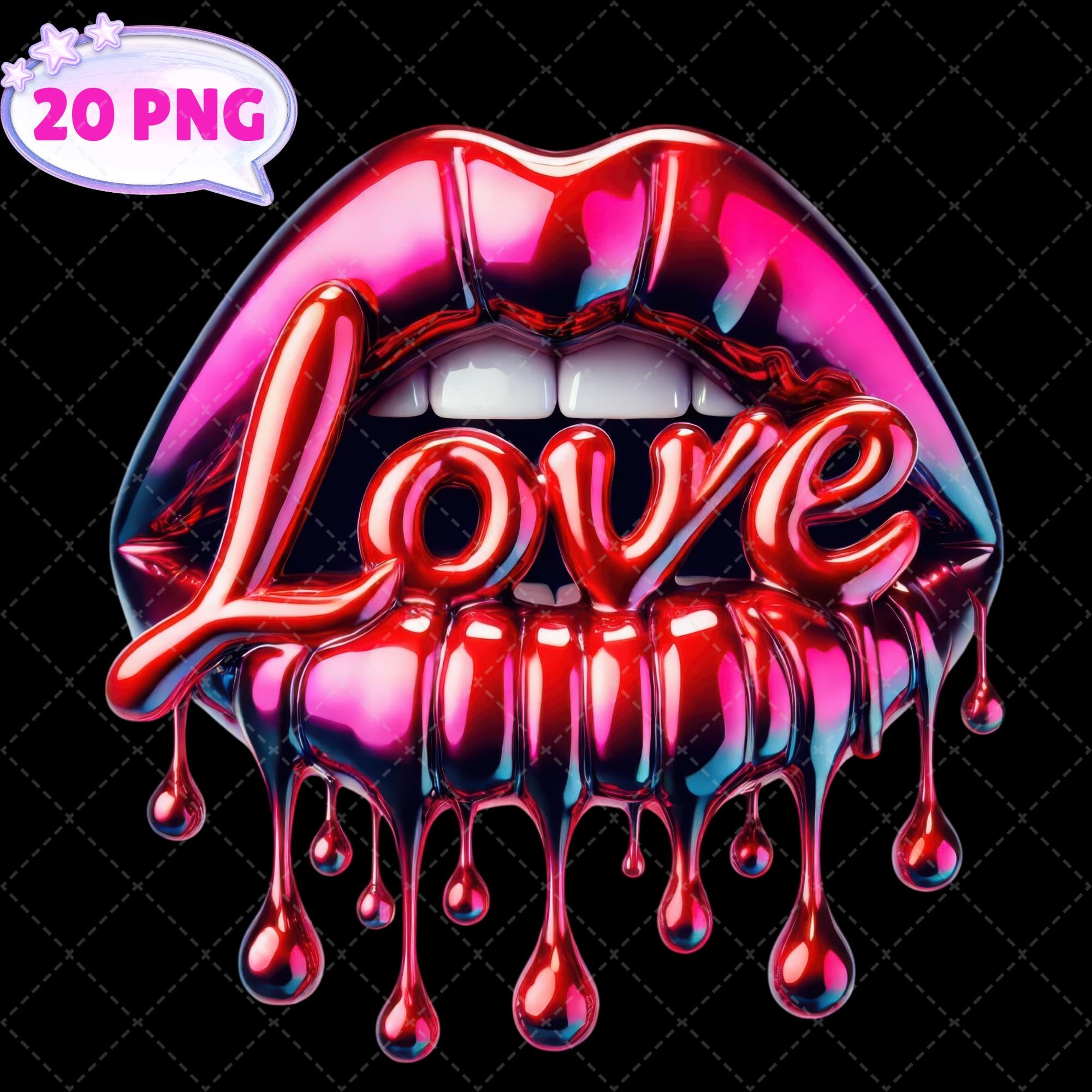 Valentine Lips Clipart, Valentine PNG, Kiss Lips PNG, Valentines ...