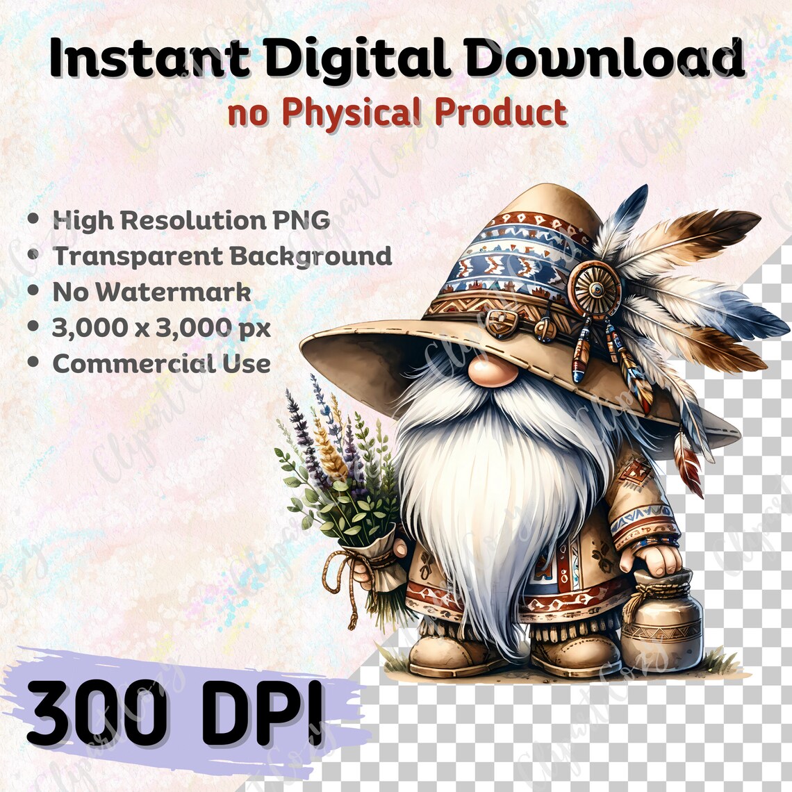 32 Native American Gnome Clipart Bundle, Indian Gnome, Gnome PNG ...