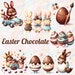 36 Easter Chocolate Clipart Bundle, Easter Clipart, Easter Chocolate ...