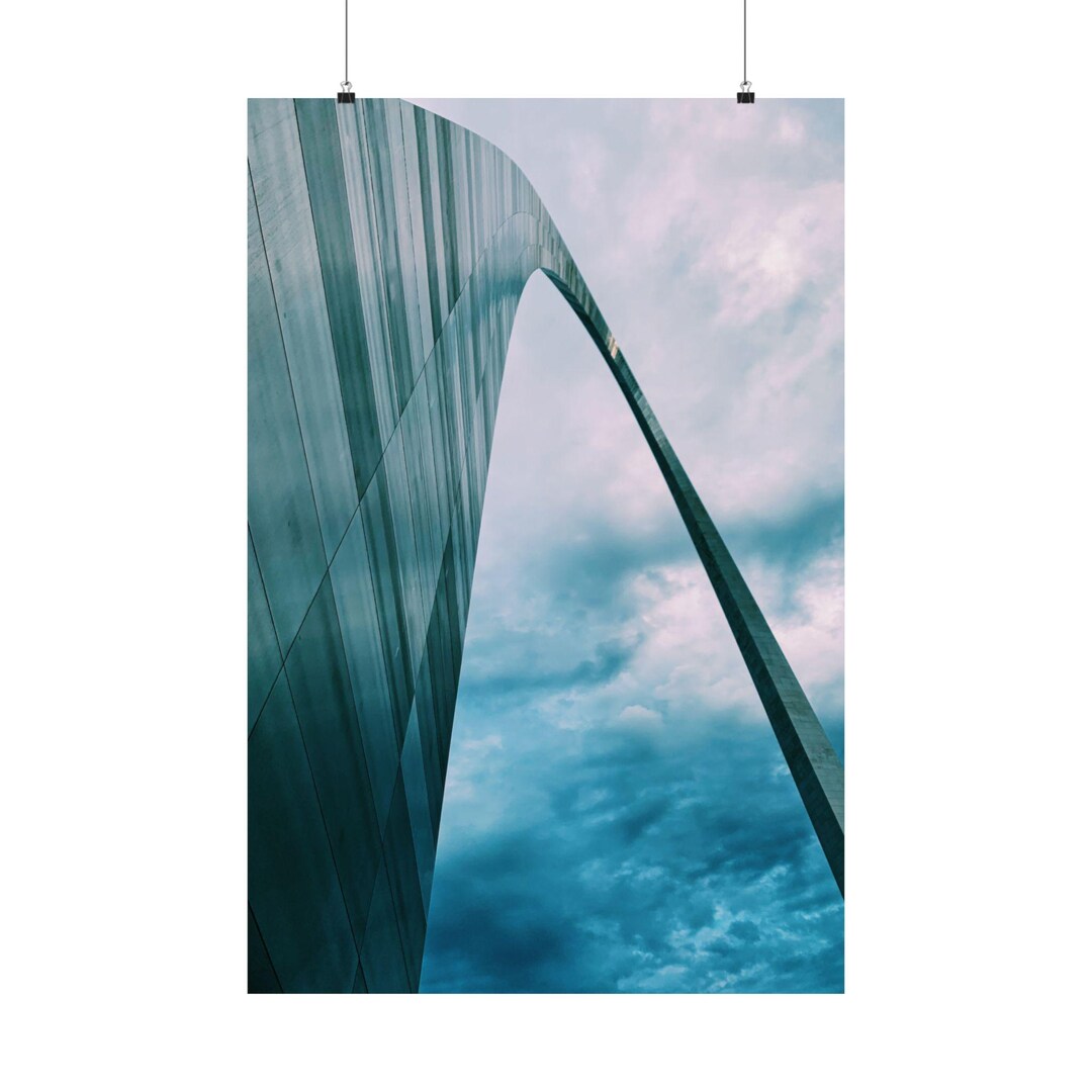 Vertical Poster, Gateway Arch Moody Poster, Matte Print for Wall Decor ...