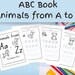 ABC Book Animals From A to Z, Alphabet Activity Book, Preschool ...