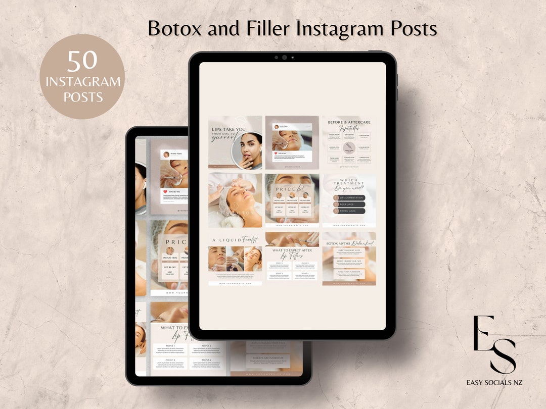 50x BOTOX & FILLER Social Media Posts to Boost Engagement - Etsy
