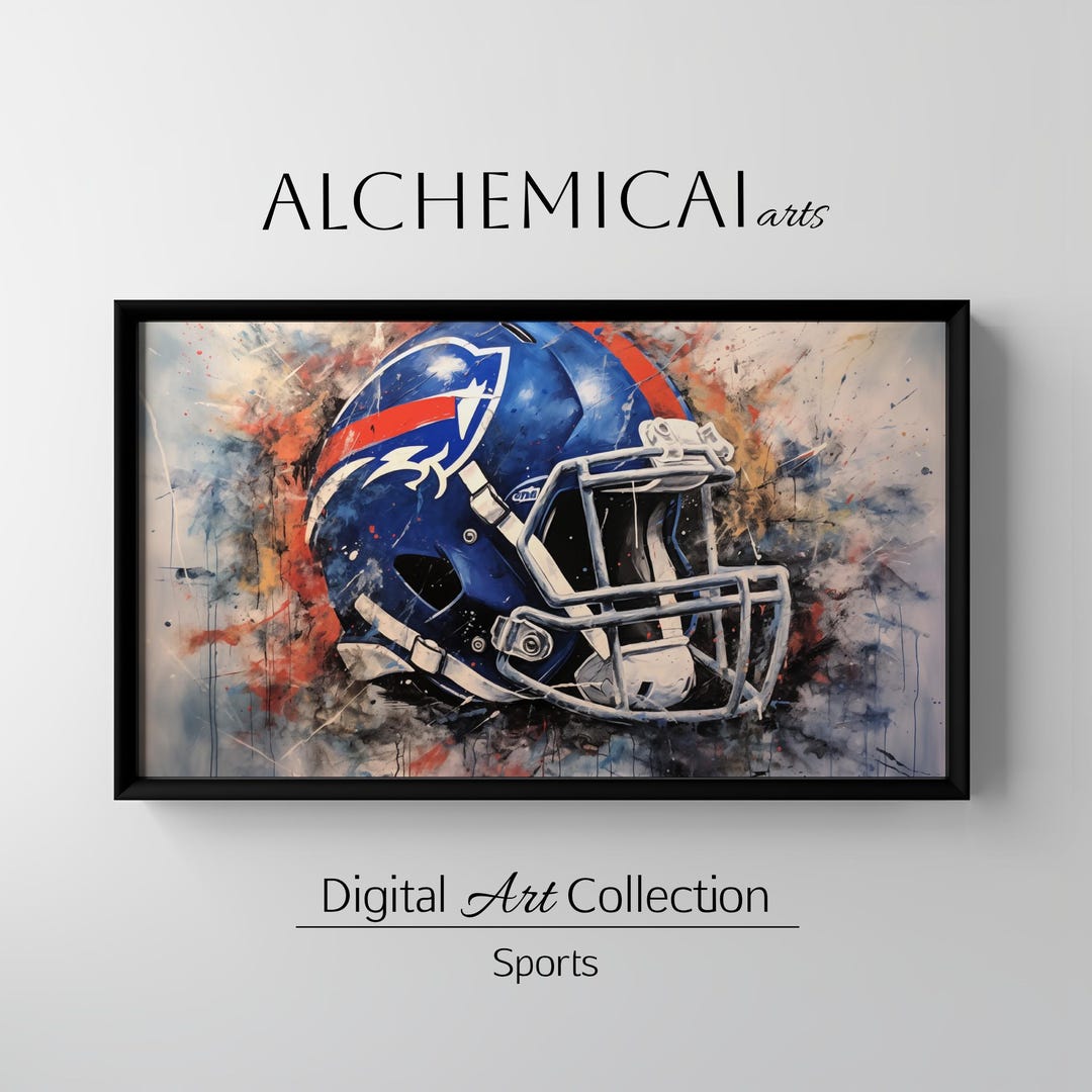 Frame TV Art, Buffalo, Bills, Bills Helmet, Super Bowl, NFL, Football ...
