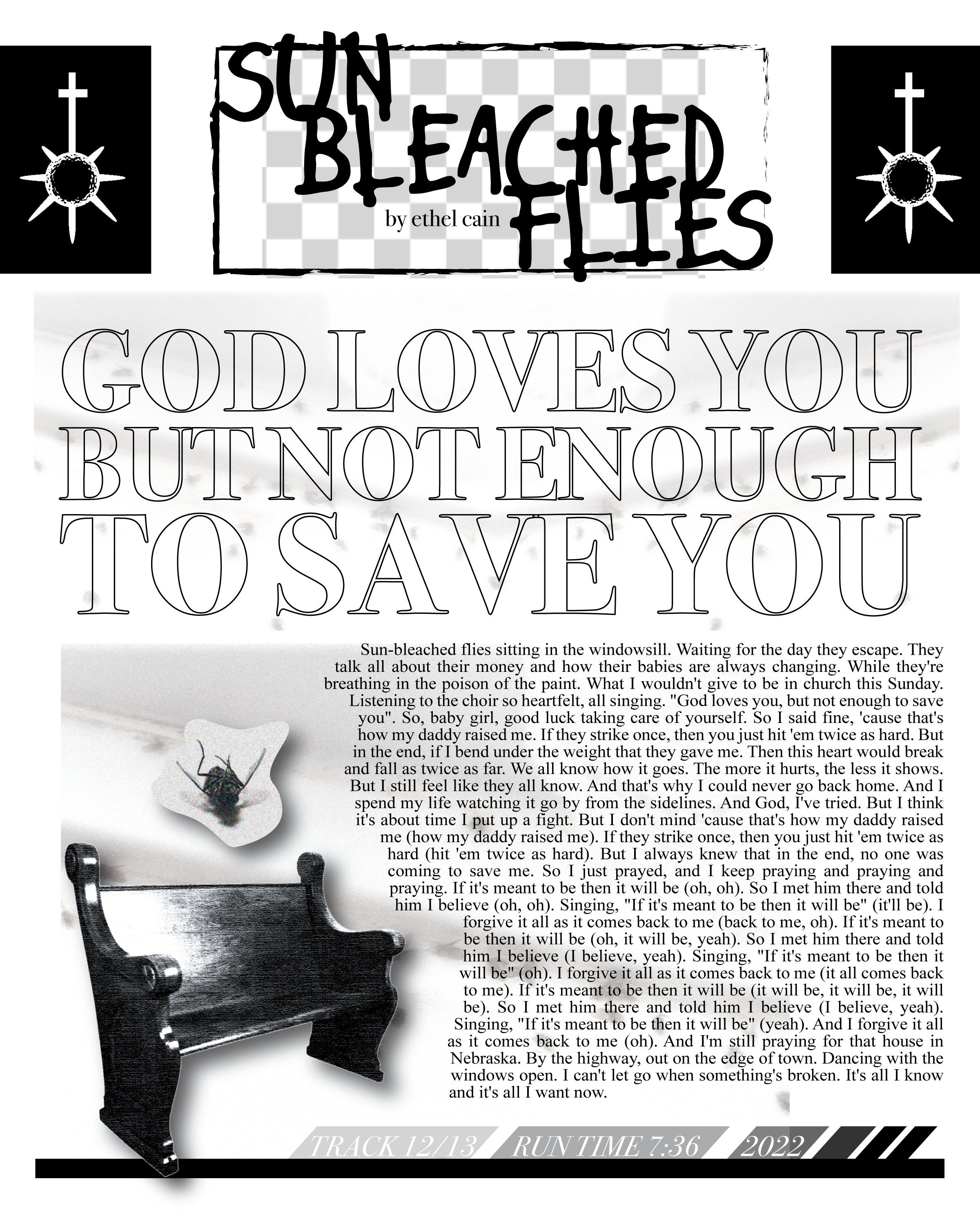 Sun Bleached Flies by Ethel Cain Poster - Etsy