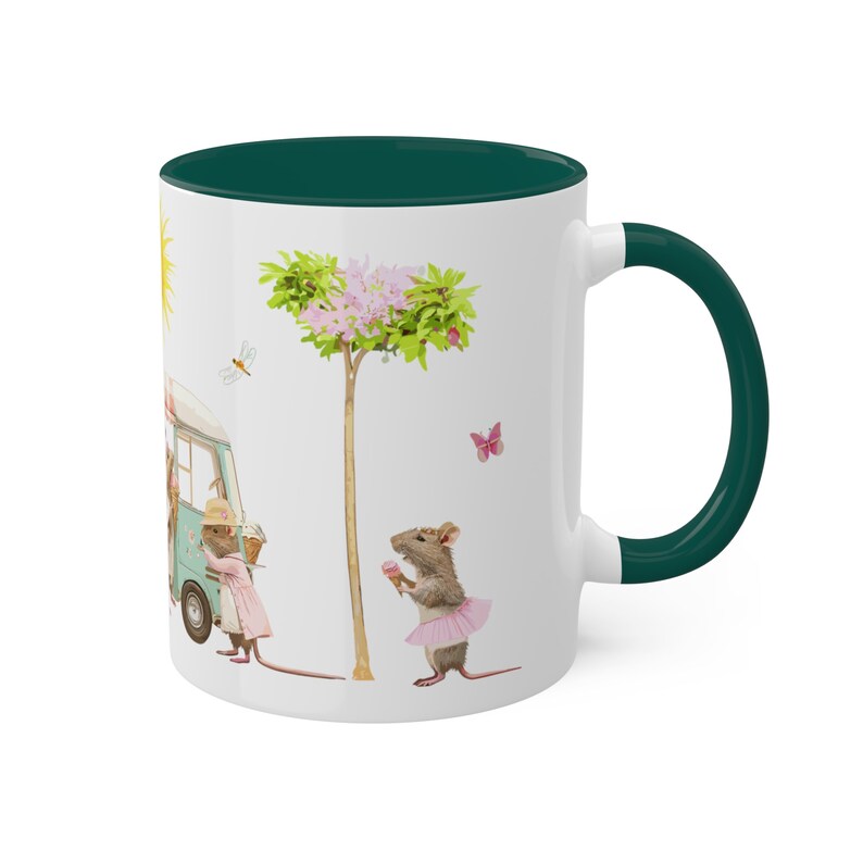 Rat Ice Cream Truck Retro Summer Vibes Cute Rats Accent Mug, 11oz - Etsy