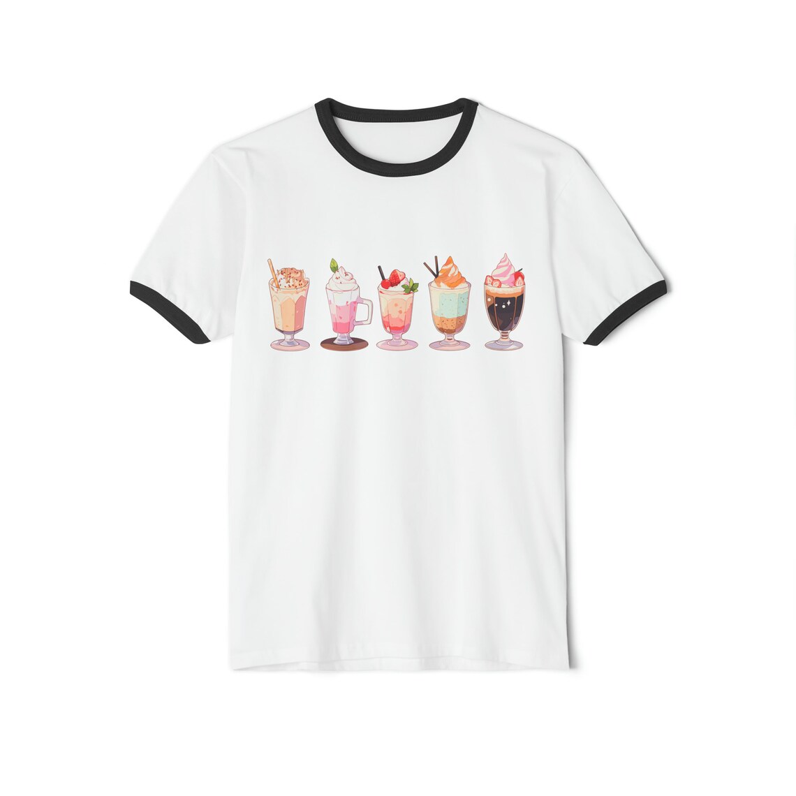 Pastel Anime Parfaits Kawaii Desserts Summer Treats Unisex Cotton ...