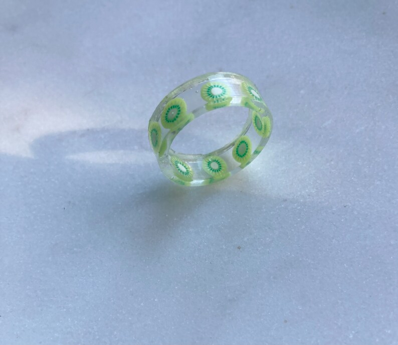 Cute Aesthetic Fruit Resin Ring - Etsy