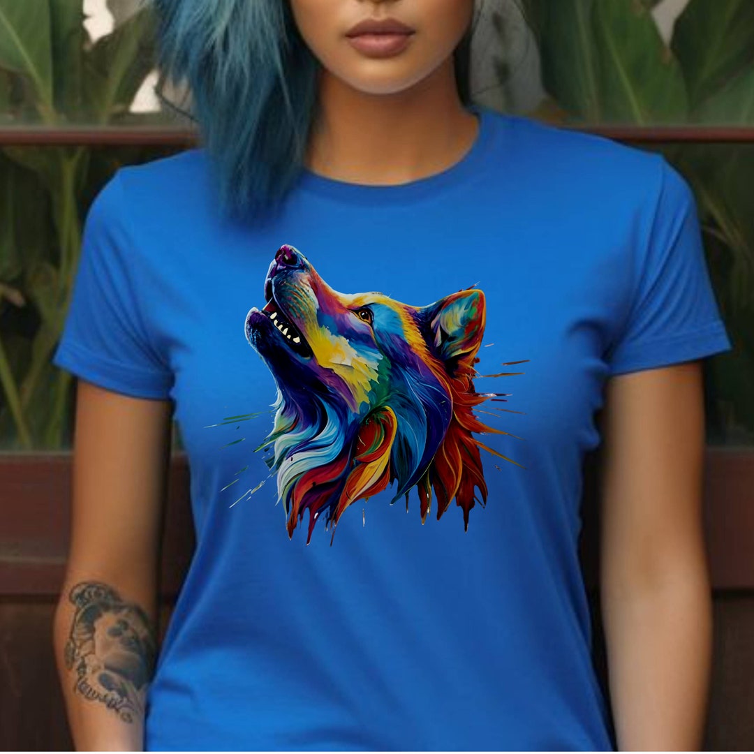 Wolf T-shirt, Howling Wolf T Shirt, Wilderness T Shirt, Nature T Shirt ...