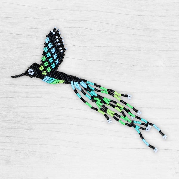 Beaded Hummingbird - Etsy