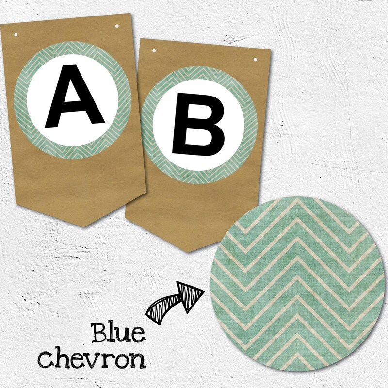 Chevron Pennant - Etsy