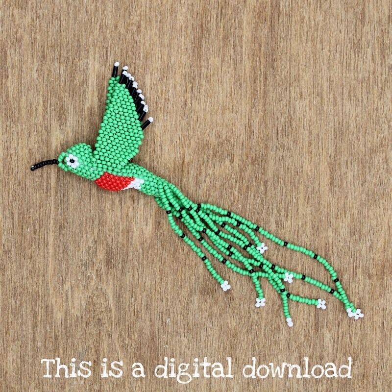 Beaded Hummingbird - Etsy