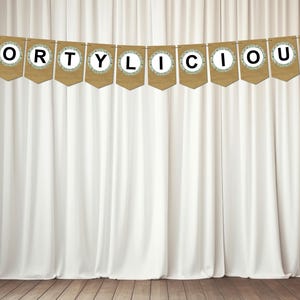 Neutral Polka Dots Editable Banner Template, Printable Pennants, Custom ...