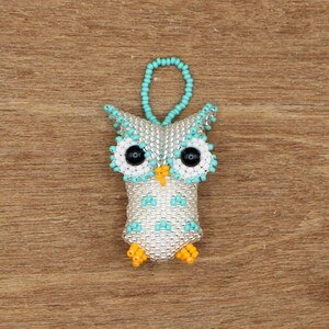 Beaded Owl Pattern, 3D Animal Ornament Tutorial, Digital Download ...