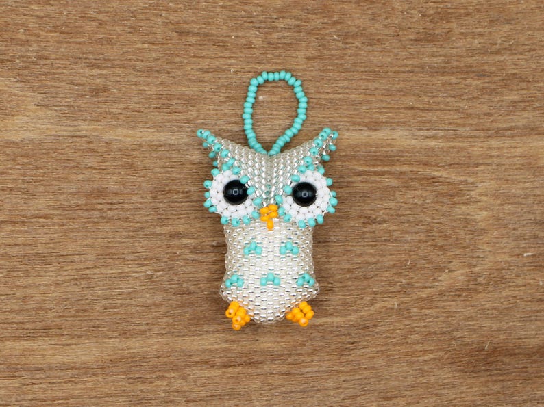 Beaded Owl Pattern, 3D Animal Ornament Tutorial, Digital Download ...