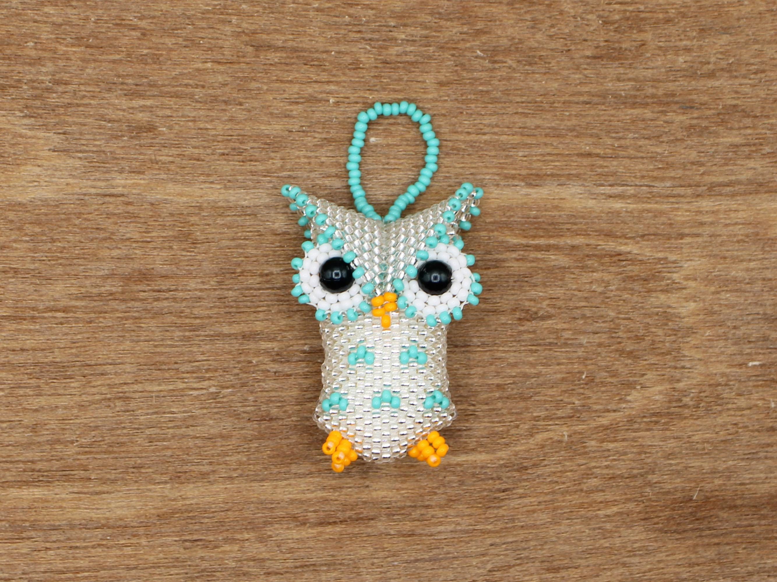Beaded Owl Pattern, 3D Animal Ornament Tutorial, Digital Download ...