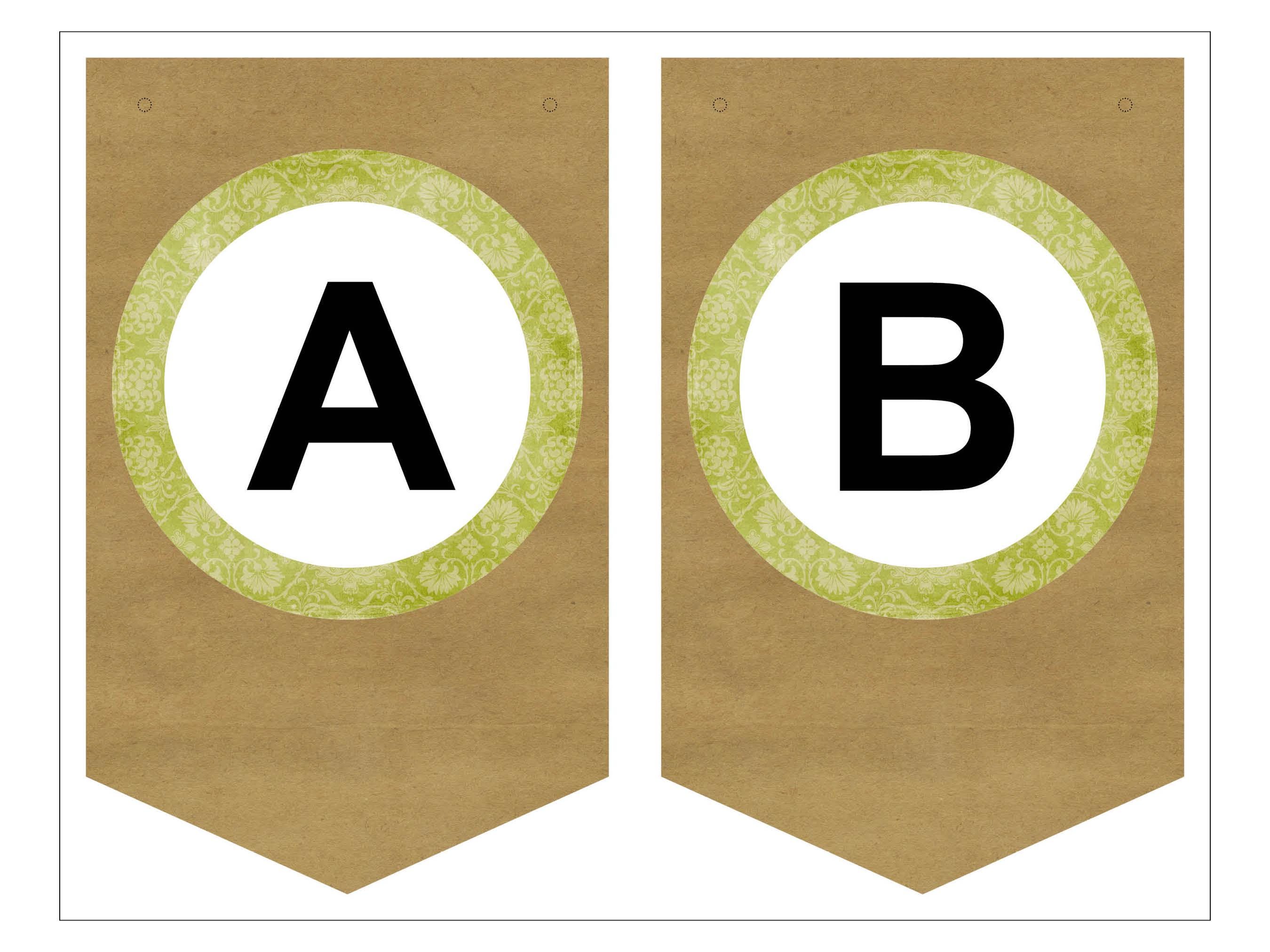 Neutral Polka Dots Editable Banner Template, Printable Pennants, Custom ...