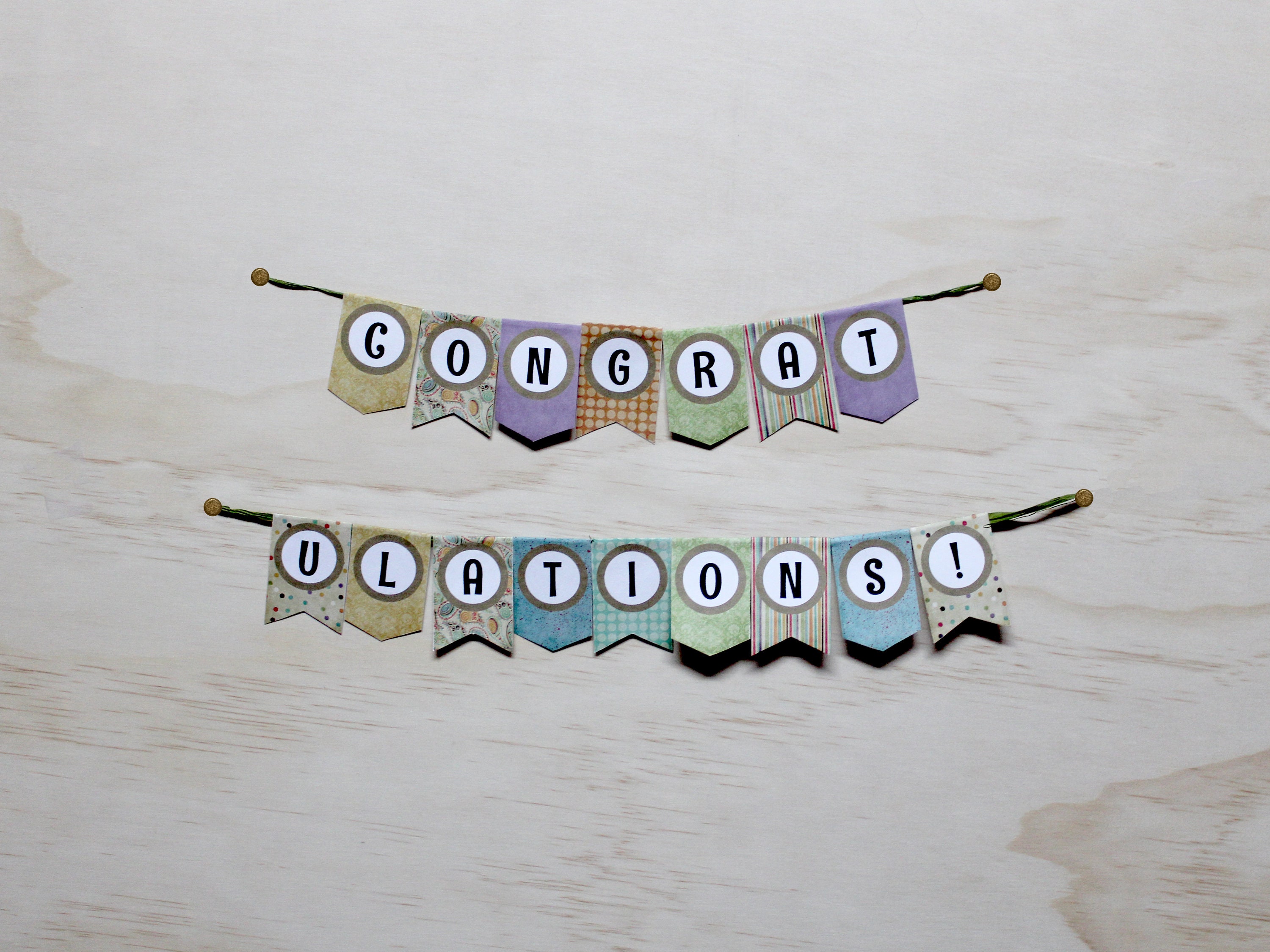 Congratulations Printable Banner - Etsy