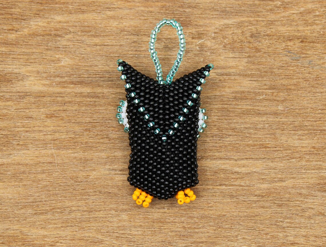 Beaded Owl Pattern, 3D Animal Ornament Tutorial, Digital Download ...