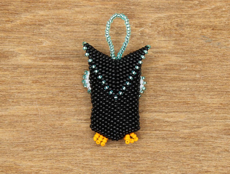Beaded Owl Pattern, 3D Animal Ornament Tutorial, Digital Download ...