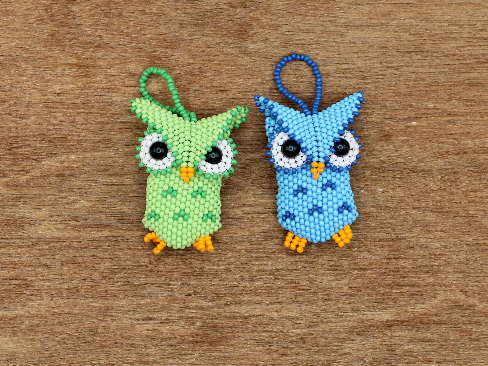 Beaded Owl Pattern, 3D Animal Ornament Tutorial, Digital Download ...
