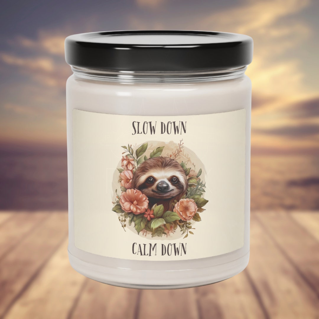Relaxing Scented Soy Candle, 9oz Slow Down Reminder Relaxation Gifts ...