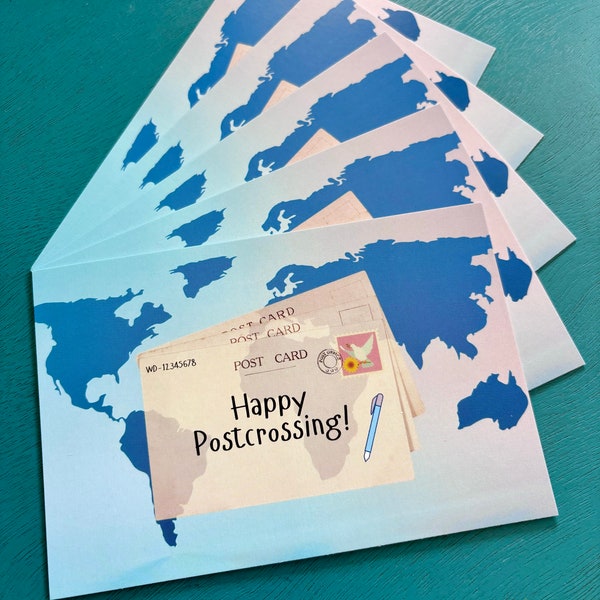 Postcrossing Sticker - Etsy