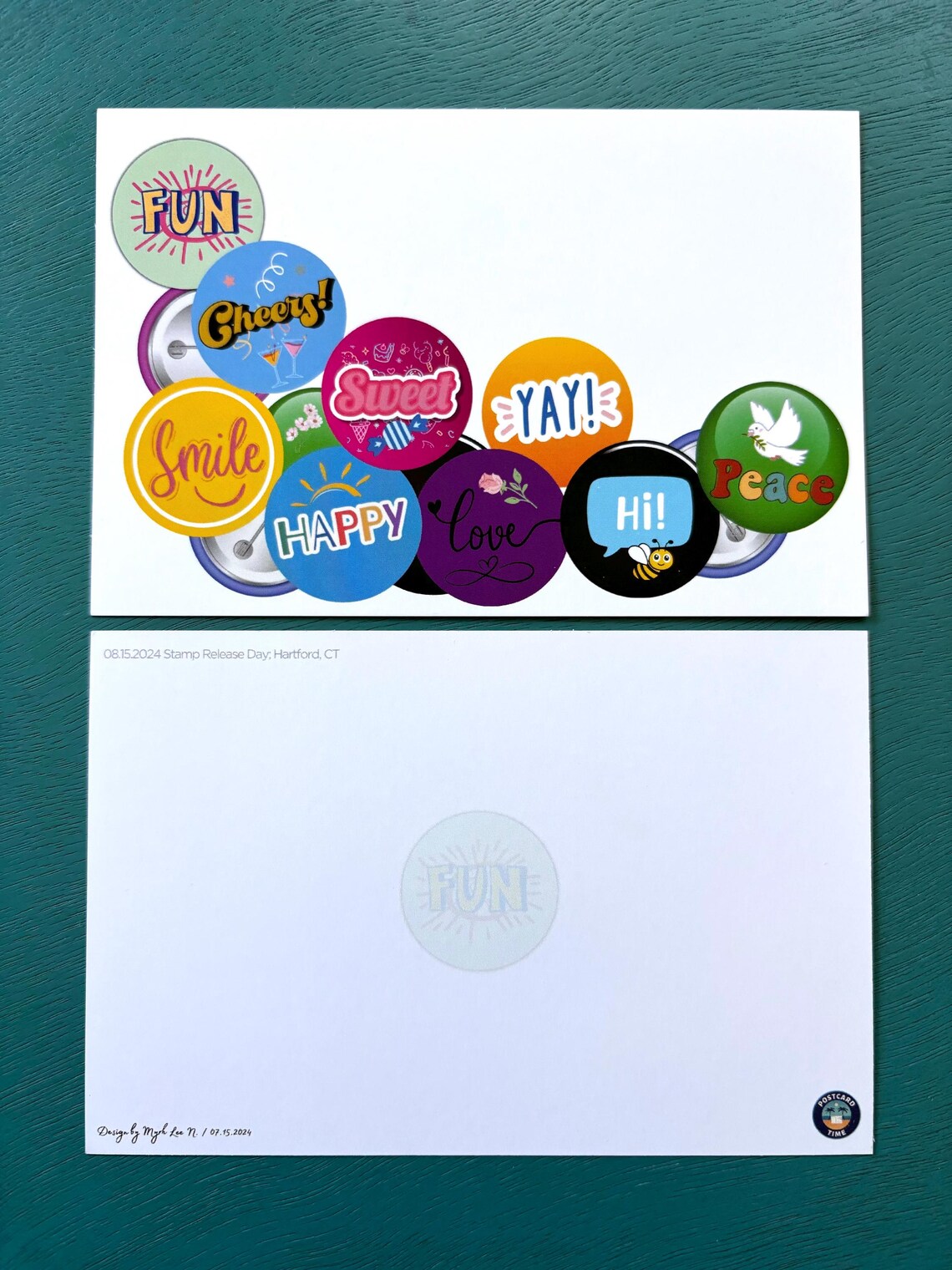 Pinback Buttons Postcard (for Maxi Cards) - Etsy