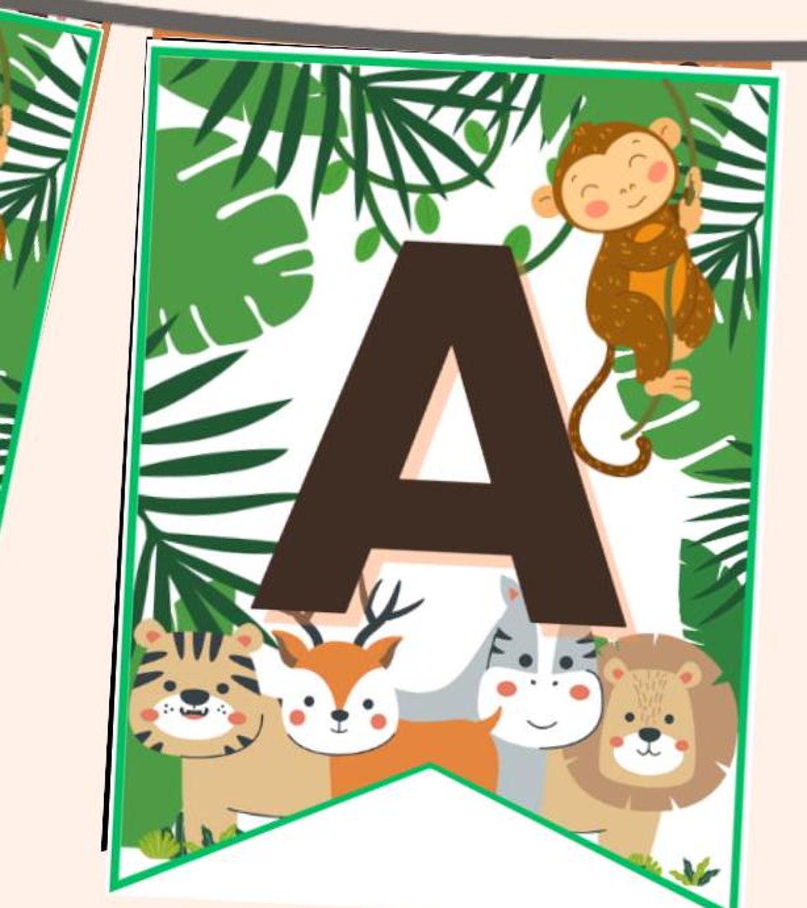 Editable Banner Safari Theme Party Decorations Party Printables ...