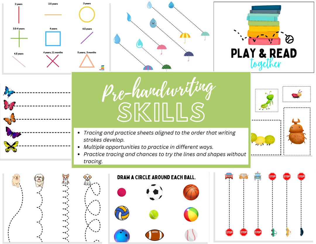 Line Tracing and Fine Motor Skills Bundle for Toddlers- Prewriting ...