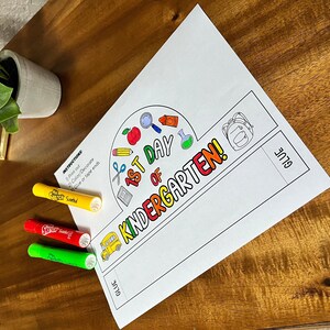 Last Day of School Crown Printable, Prek to 3rd, Kids Coloring Craft ...