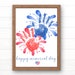Memorial Day Handprint Art, Patriotic Activity for Kids, Printable ...