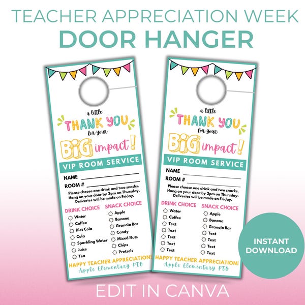 Teacher Door Hanger - Etsy