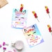 Unicorn Valentine Lollipop Card Printable, You Are Magical Valentine ...
