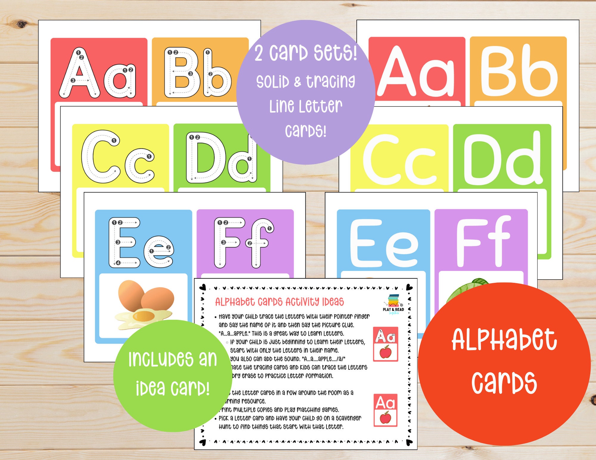 Educational ABC Tracing Flashcards for Toddlers - Alphabet Learning ...