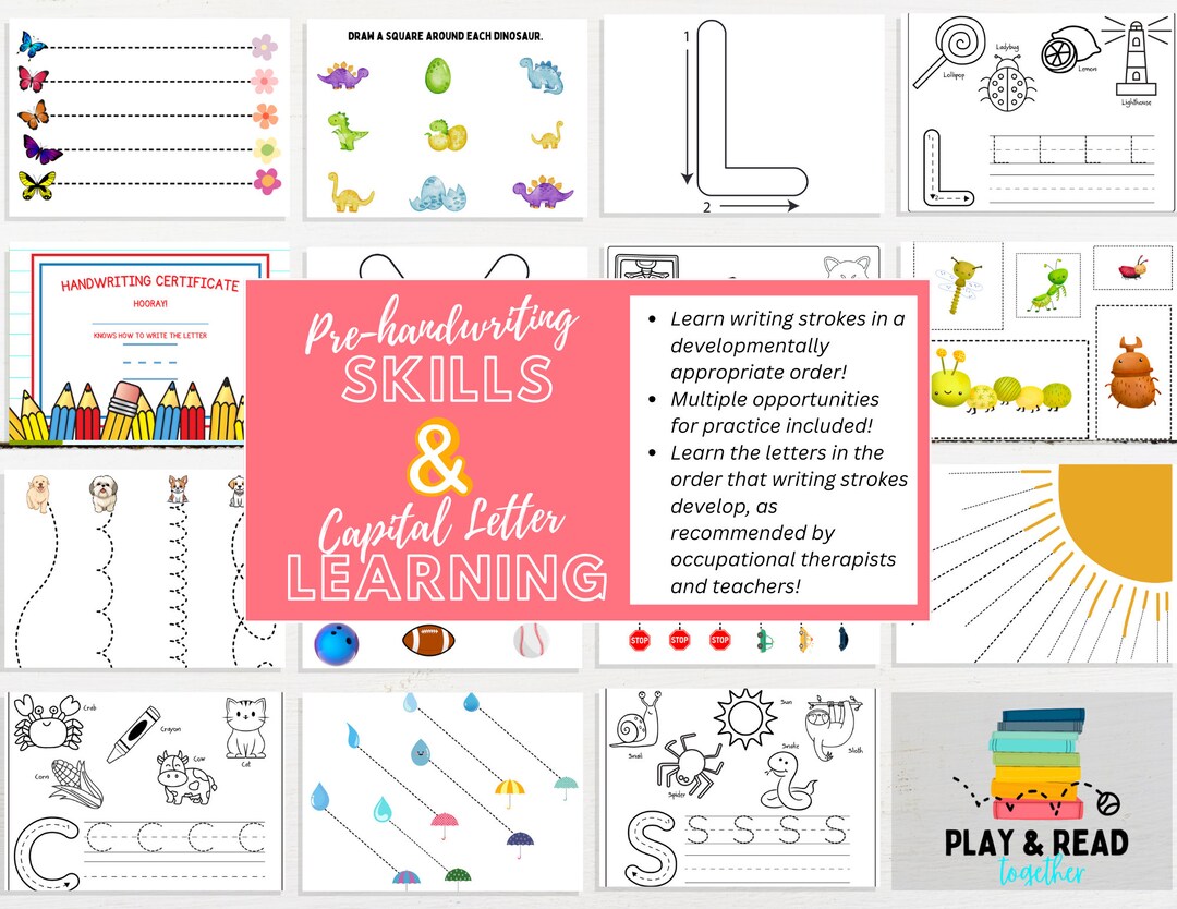 Essential Alphabet Prewriting Bundle for Playful Learning and ...