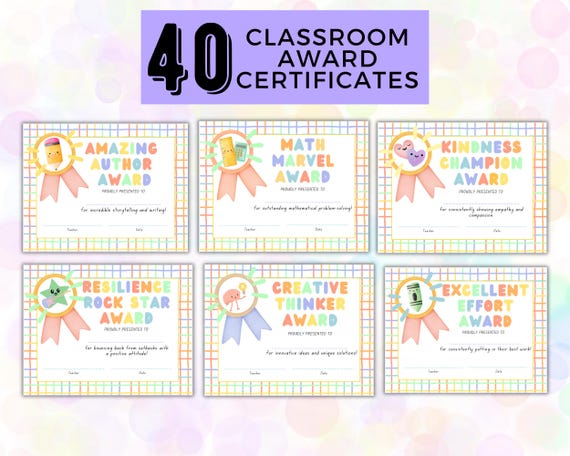 Printable Classroom Certificates Art Award Certificate (Free