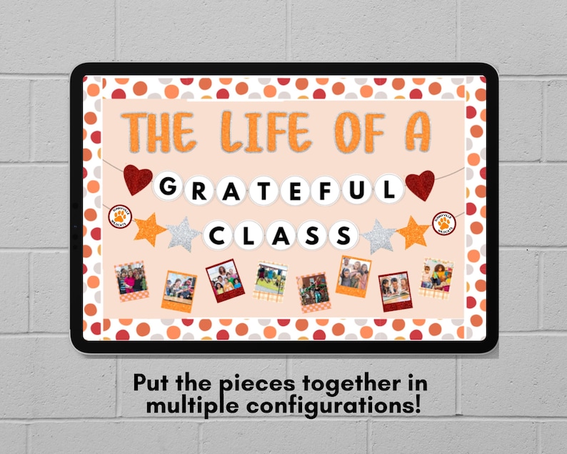Gratitude Bulletin Board Kit, Thanksgiving Door Decoration, Thankful ...