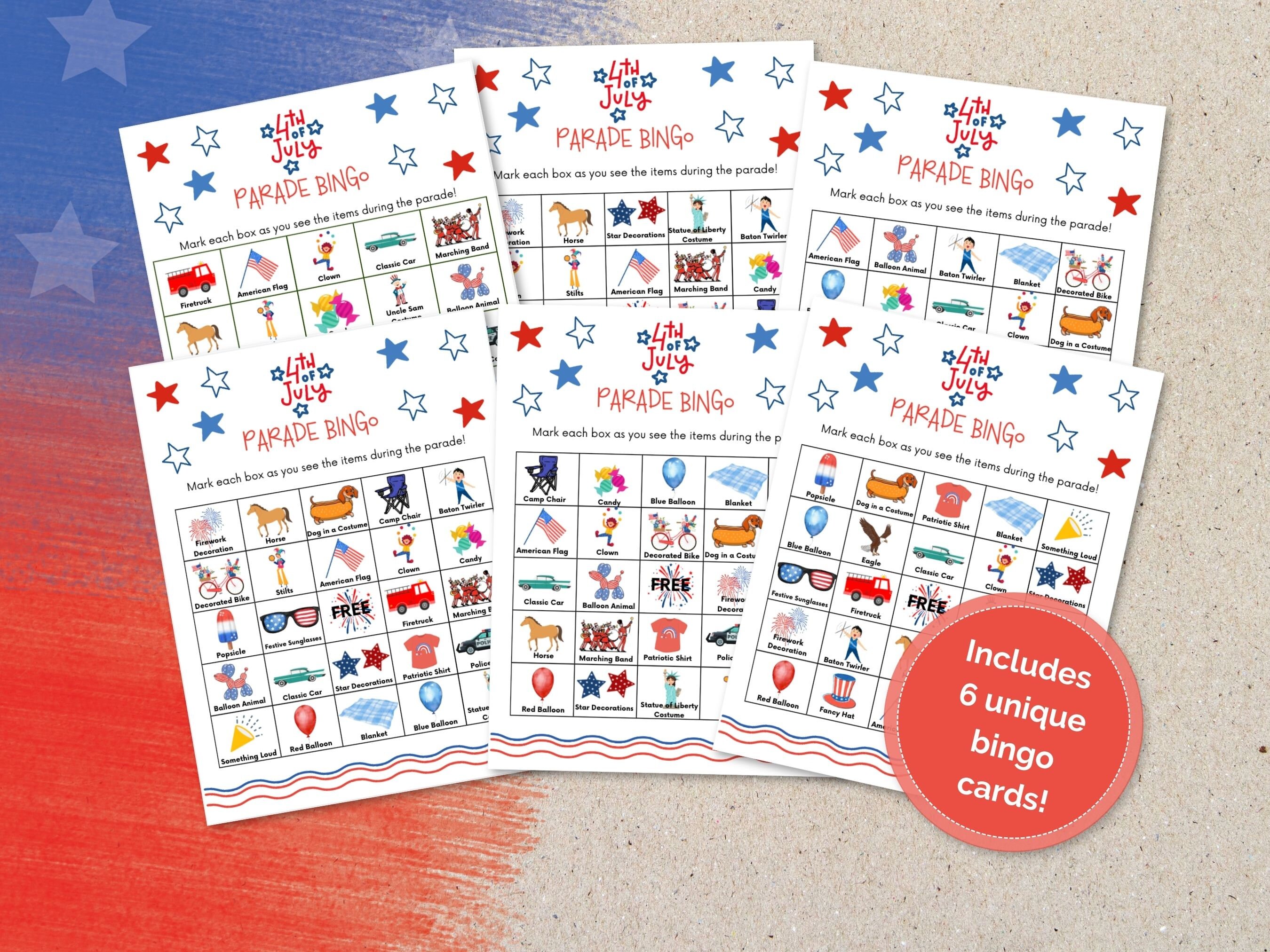 Fourth of July Printable Games for Kids, Teens, 4th of July Bundle ...