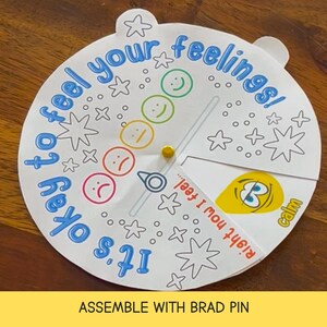 Emotions Spinner Wheel: Social Emotional Learning Craft (digital ...