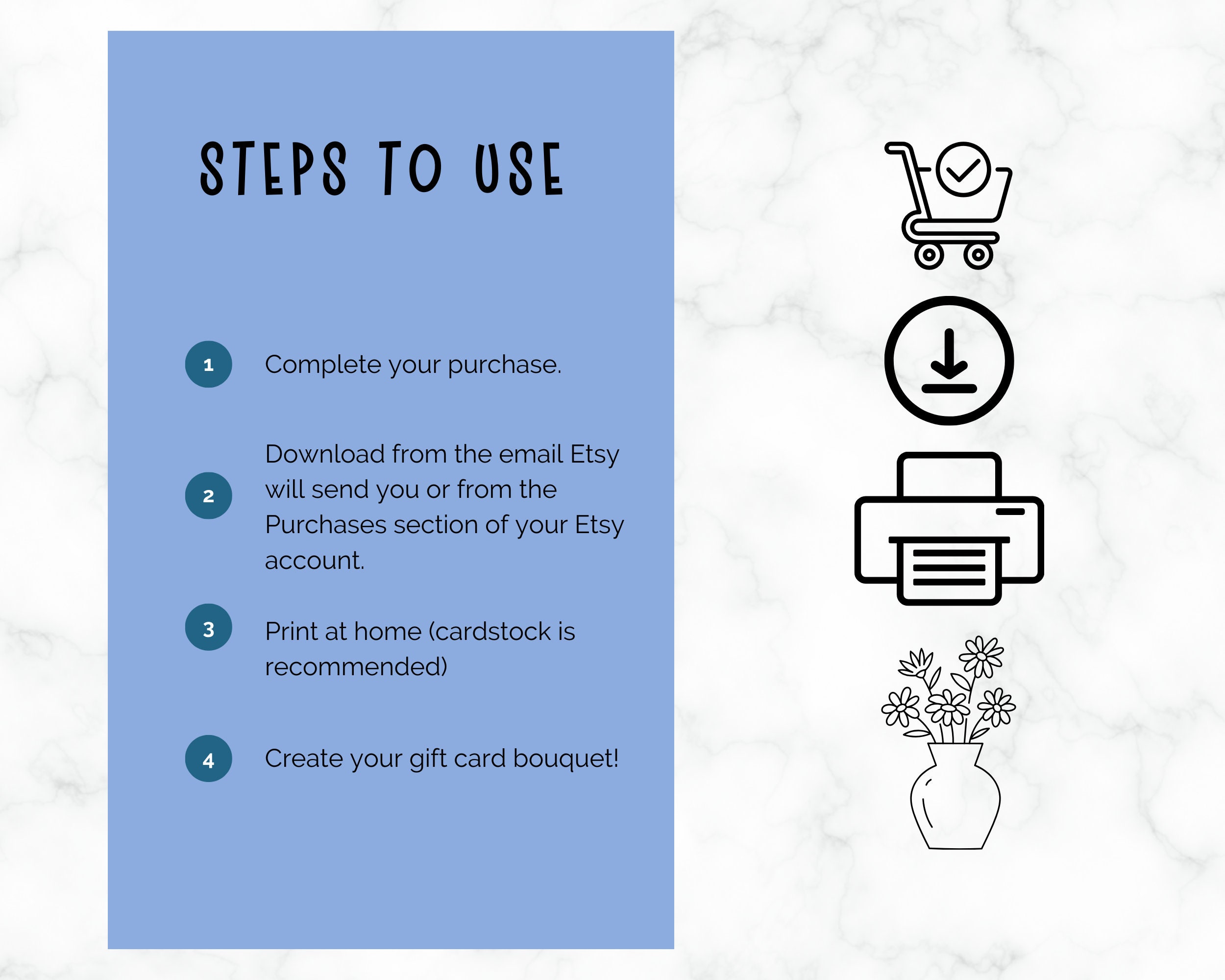 DIY Gift Card Flower Bouquet, Gift for Mother's Day, Teacher ...