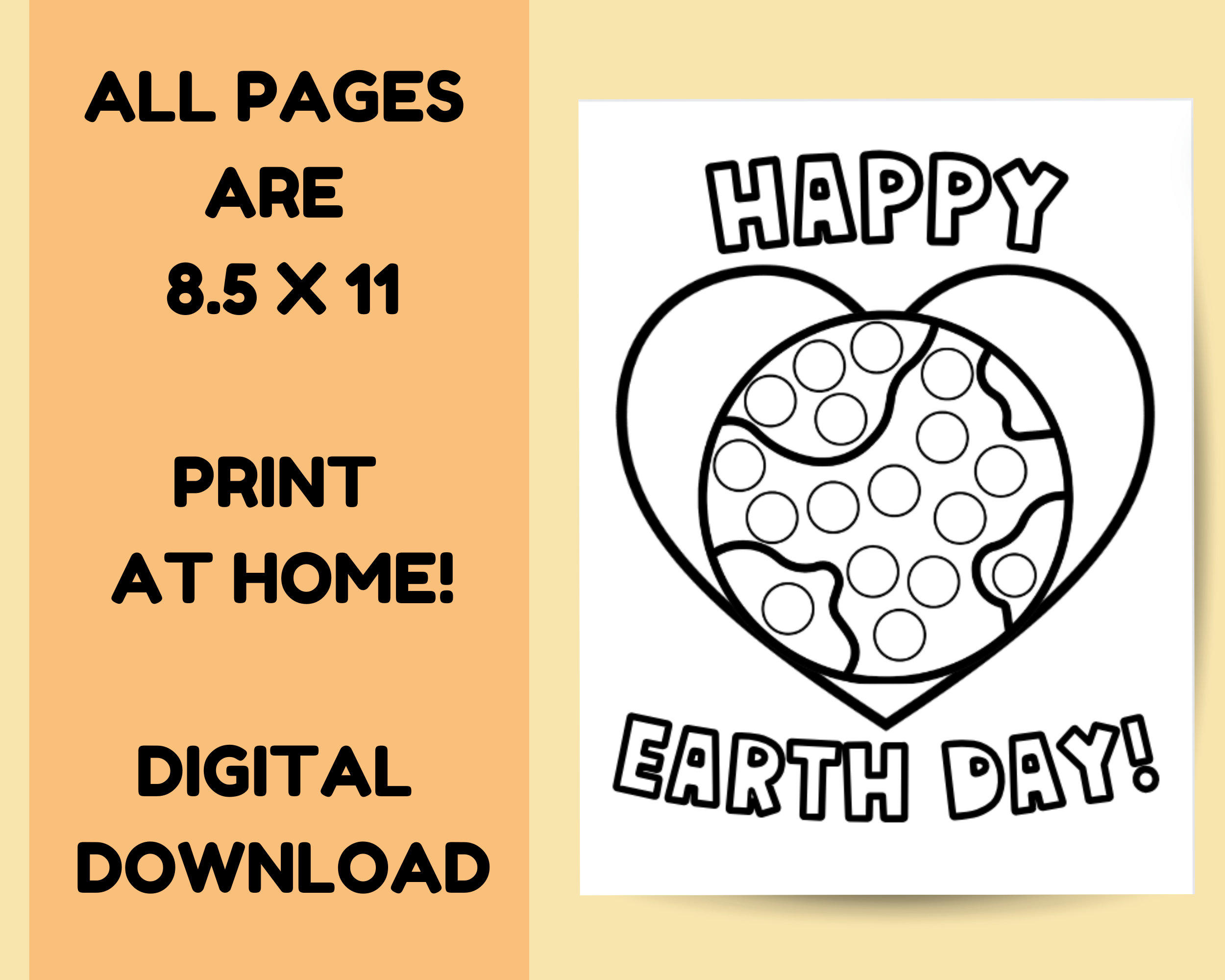 Spring Dot Marker Activity, Printable Coloring Pages for Preschool and ...
