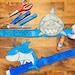 Printable Shark Paper Crown, Kids Coloring Craft, DIY Shark Birthday ...