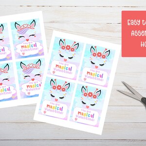 Unicorn Valentine Lollipop Card Printable, You Are Magical Valentine ...