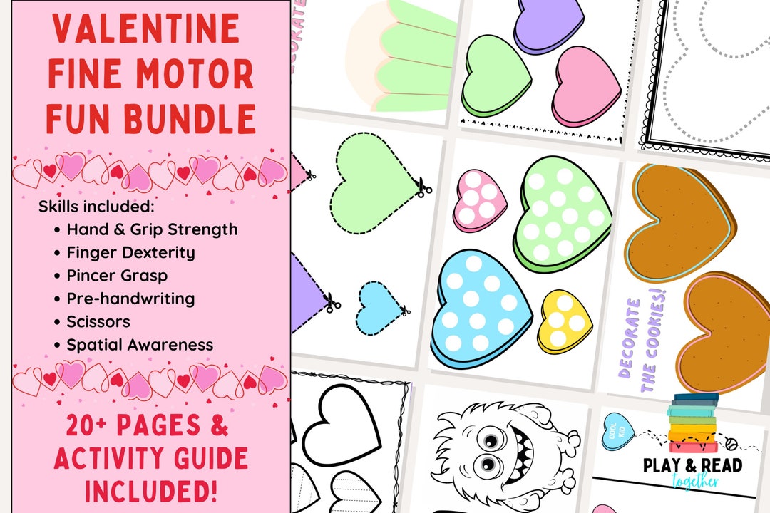 Valentine's Day Bundle for Preschoolers - Montessori Inspired, Hands-on ...
