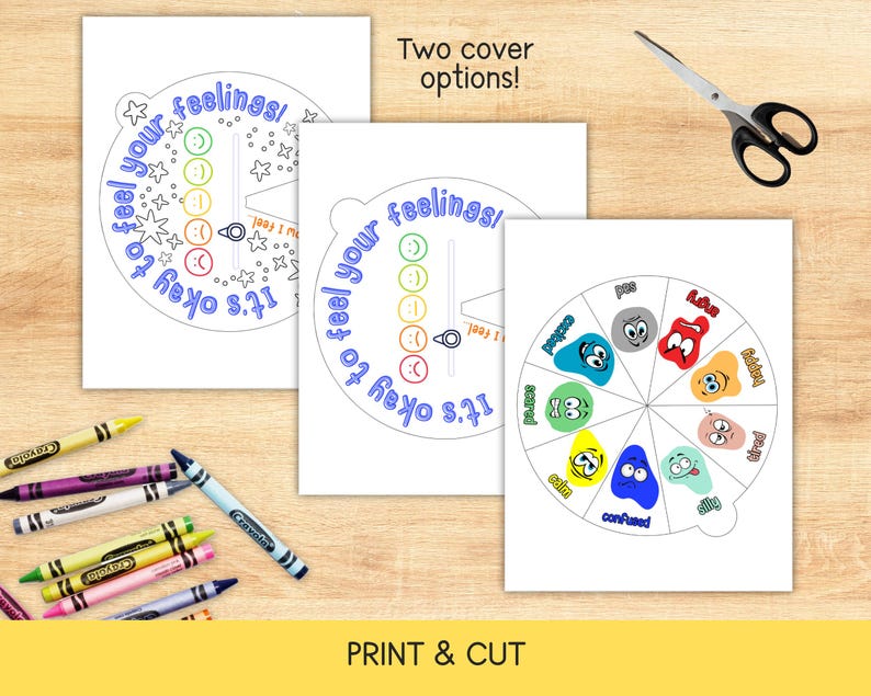 Emotions Spinner Wheel: Social Emotional Learning Craft (digital ...