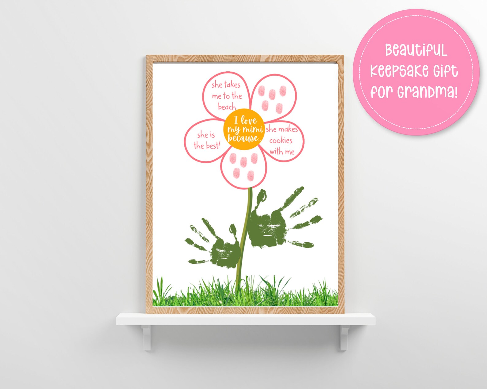 Grandparents Day Handprint Art: Keepsake Gift (digital Download) - Etsy