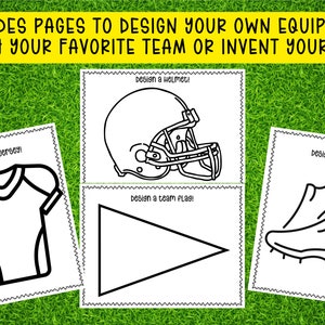 Football Coloring Pages for Kids, Instant Download, Super Football ...