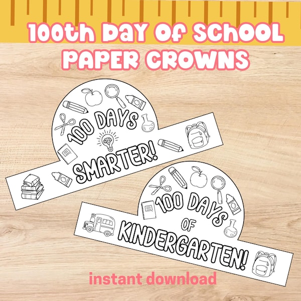 100th Day of School Hats - Etsy
