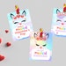 Unicorn Valentine Lollipop Card Printable, You Are Magical Valentine ...