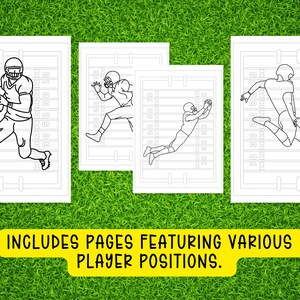 Football Coloring Pages for Kids, Instant Download, Super Football ...